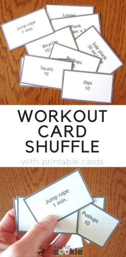 Fitness Fun: Workout Card Shuffle • The Fit Cookie