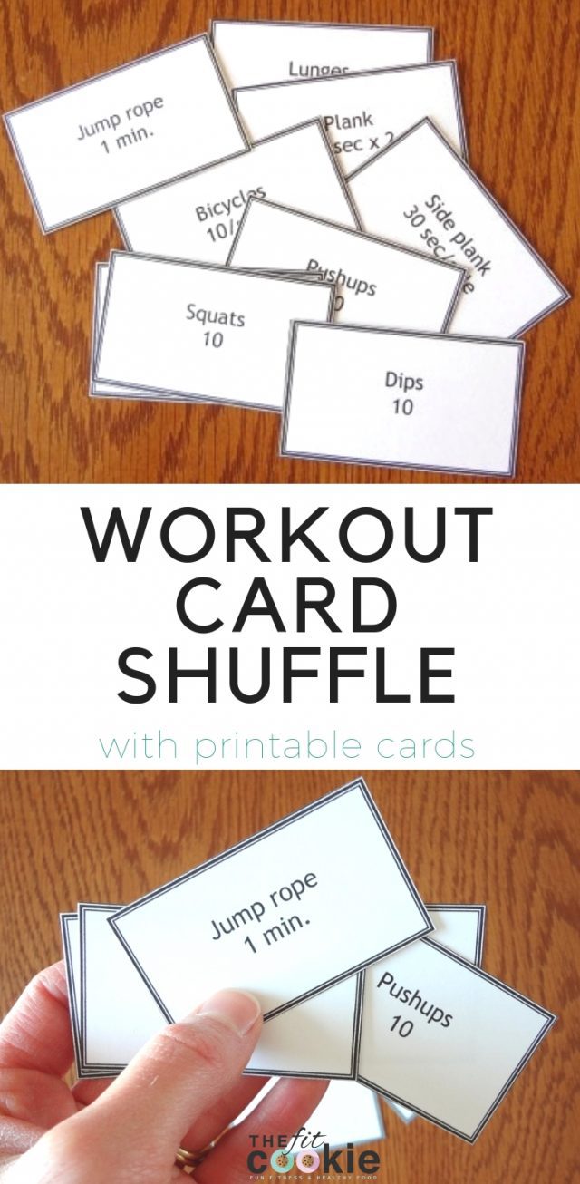 Fitness Fun: Workout Card Shuffle • The Fit Cookie