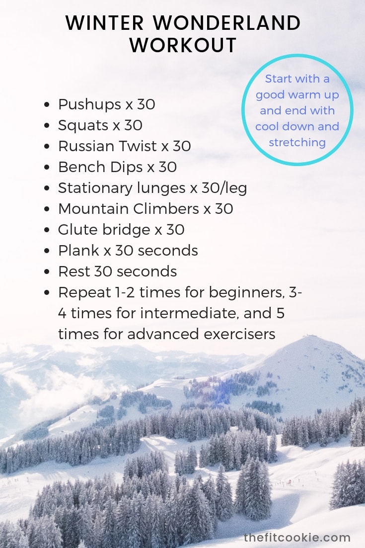 Don't Hibernate this Winter! Winter Wonderland Workout • The Fit Cookie