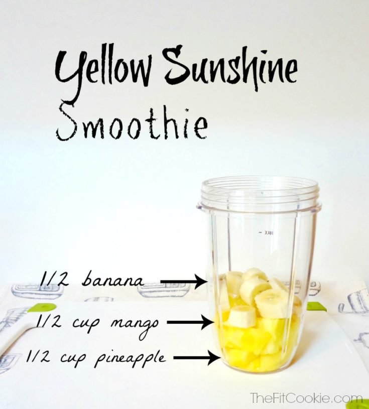 Drink the Rainbow: Yellow Sunshine Smoothie • The Fit Cookie
