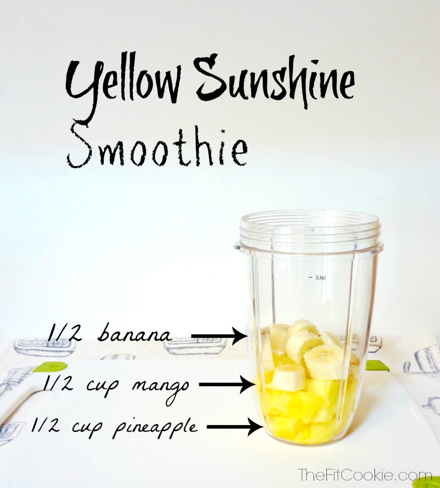 Drink the Rainbow: Yellow Sunshine Smoothie • The Fit Cookie