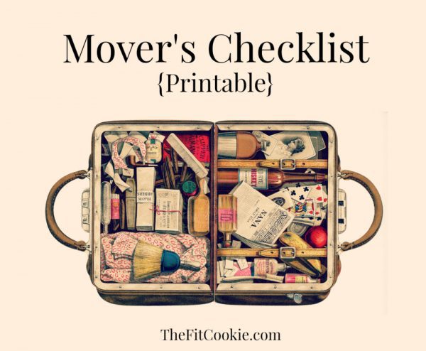 Printable Moving Checklist & Packing Tips • The Fit Cookie