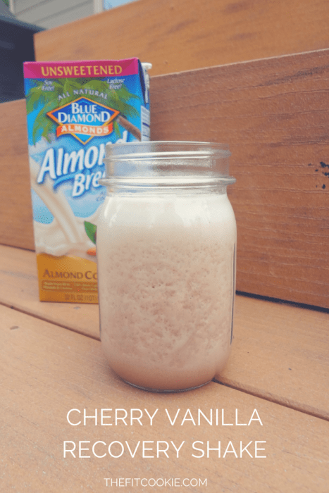 Dairy Free Cherry Vanilla Recovery Shake • The Fit Cookie