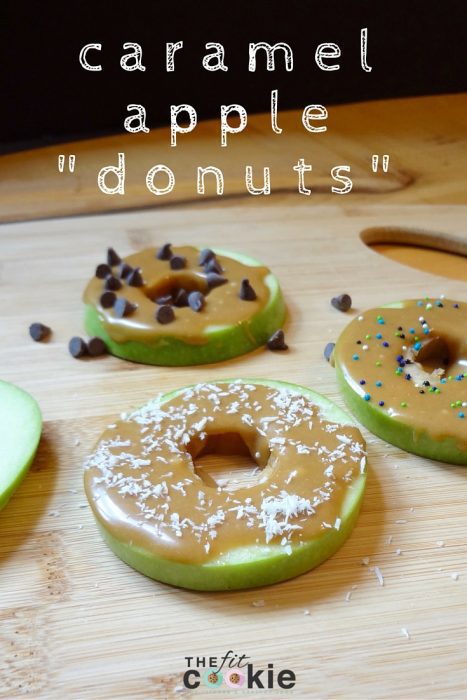 Dairy Free Caramel Apple "Donuts" • The Fit Cookie