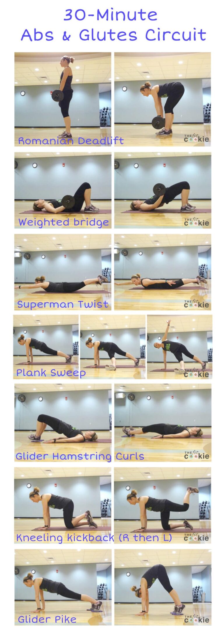 30 Minute Abs and Glutes Circuit Workout • The Fit Cookie