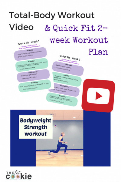Bodyweight Workout Video and Quick Fit Workout Plan • The Fit Cookie