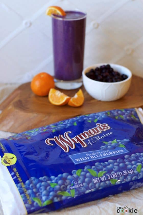 Creamy Blueberry Orange Smoothie • The Fit Cookie