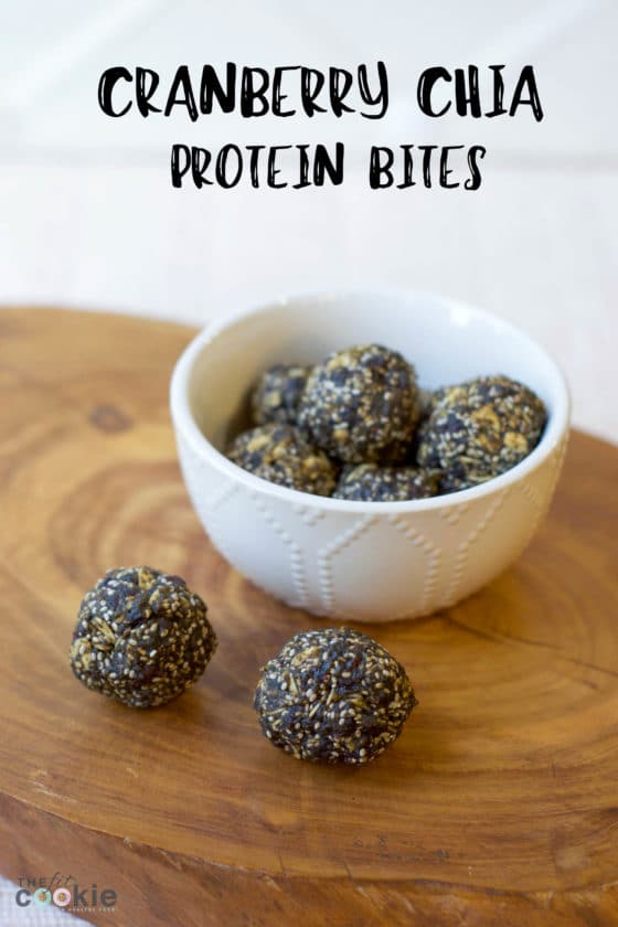 Cranberry Chia Protein Bites • The Fit Cookie