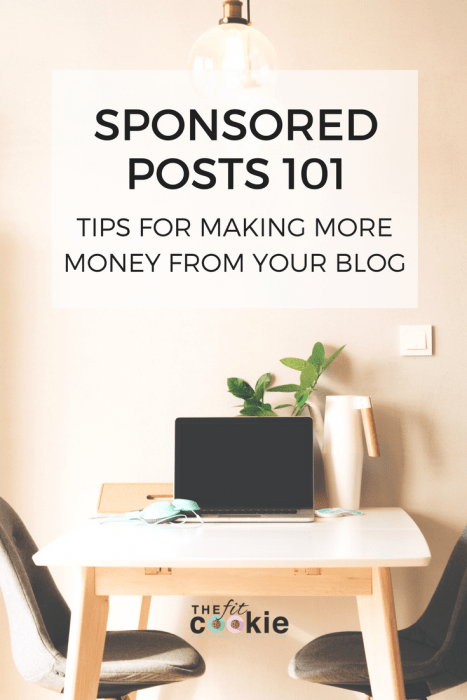 Sponsored Posts 101: Tips to Make More Money on Your Blog • The Fit Cookie