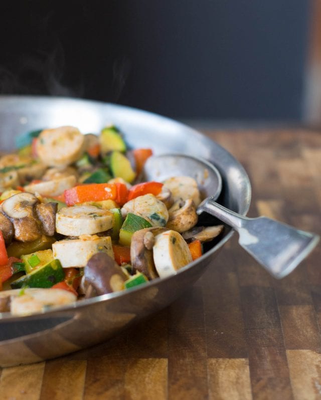 30-Minute Dinner: Easy Sausage and Vegetable Sauté • The Fit Cookie