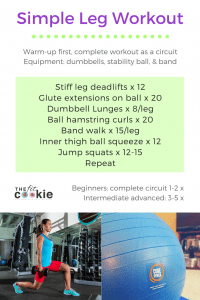 Simple Leg workout • The Fit Cookie