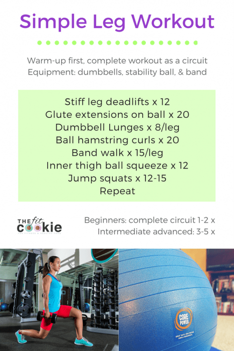 Simple Leg workout • The Fit Cookie