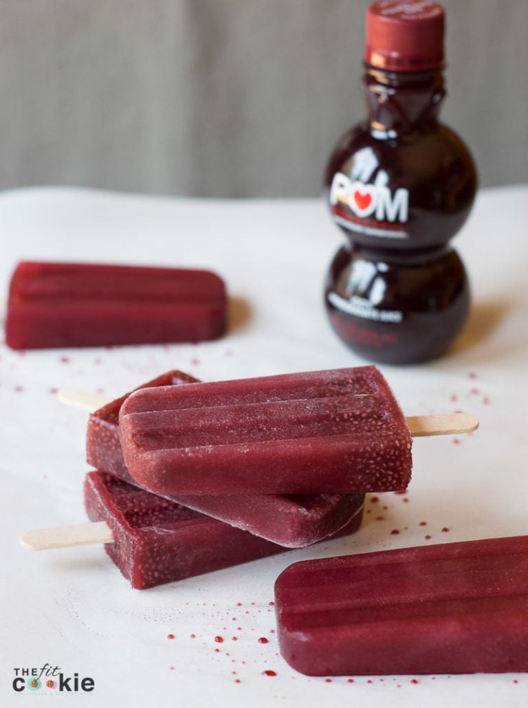 Pomegranate Chia Popsicles (Vegan & Paleo) • The Fit Cookie
