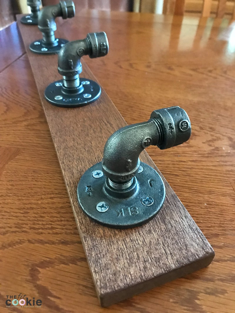 DIY Rustic Industrial Wall Hooks • The Fit Cookie