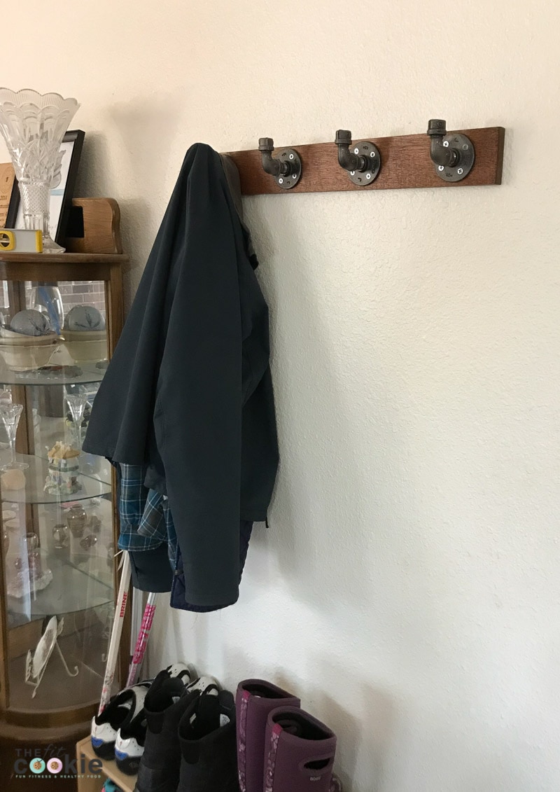 DIY Rustic Industrial Wall Hooks • The Fit Cookie