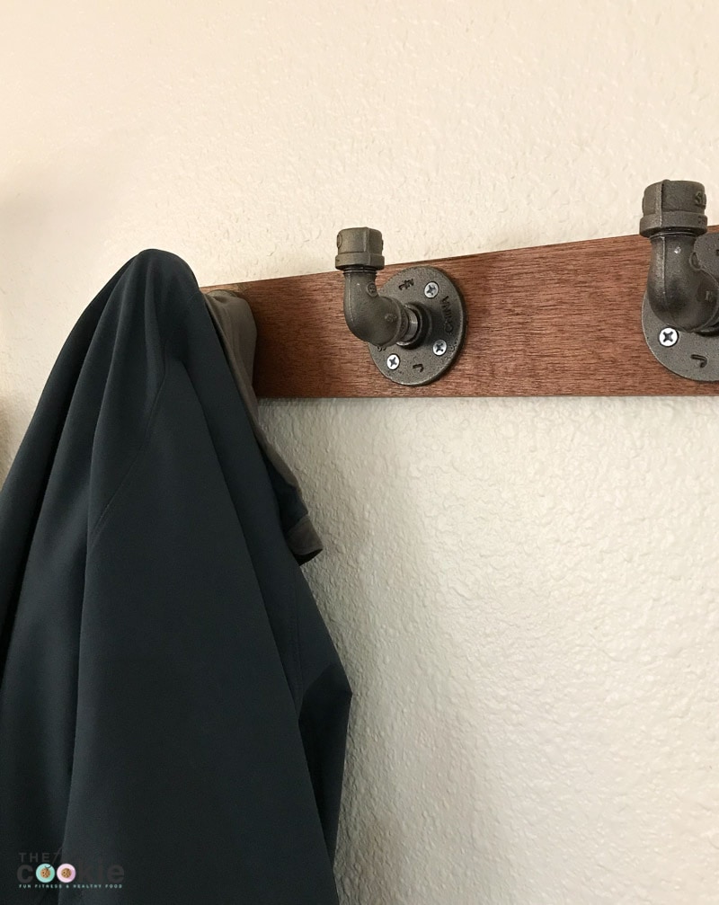 DIY Rustic Industrial Wall Hooks • The Fit Cookie