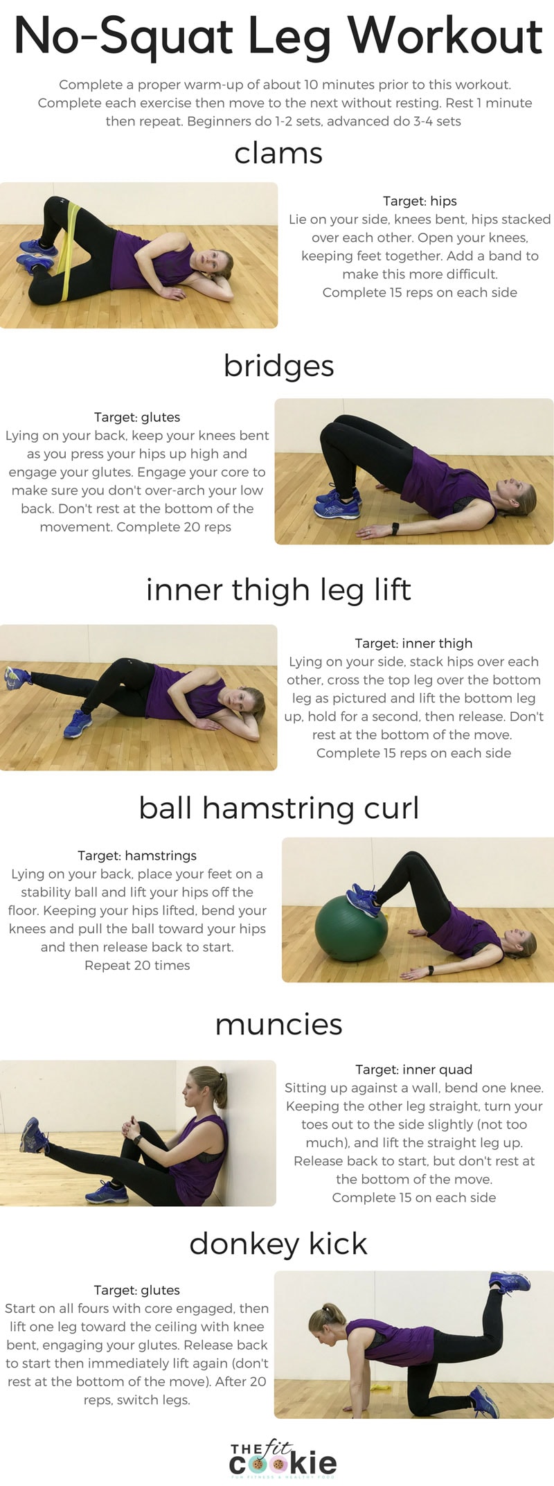No Squat Leg Workout The Fit Cookie No Squat Leg Workout The Fit Cookie