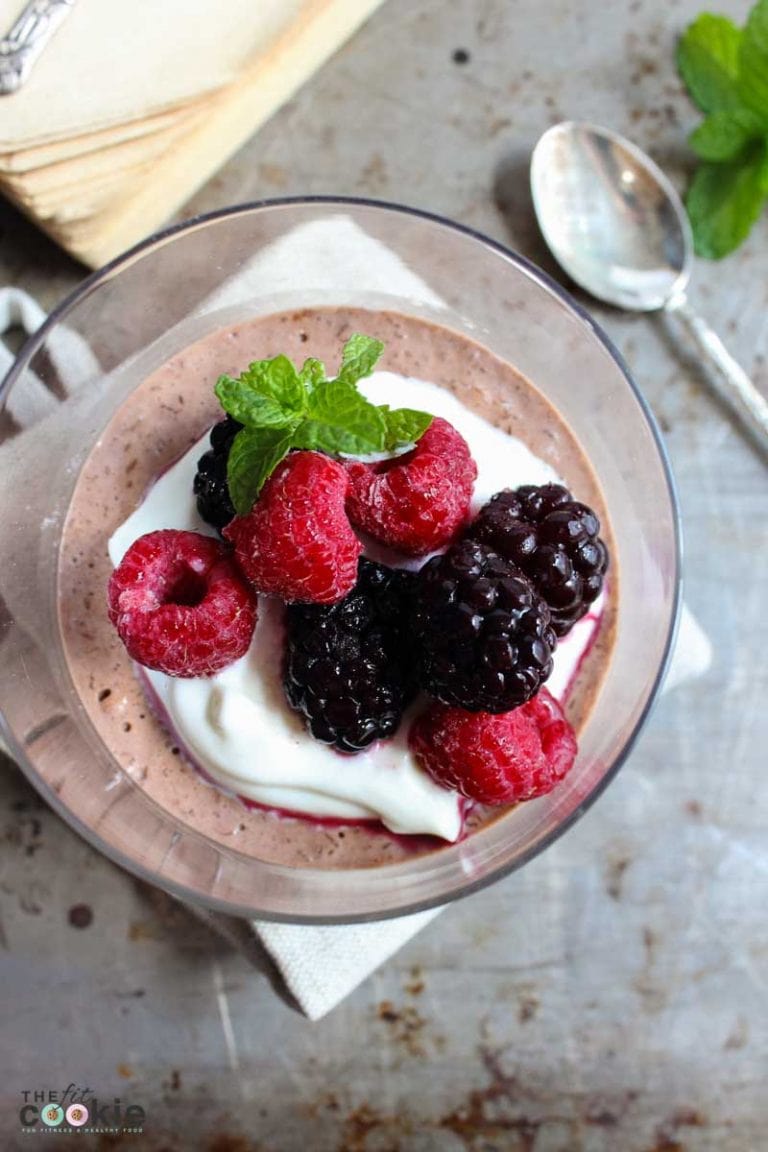 Healthy Chocolate Protein Mousse (Dairy Free) • The Fit Cookie