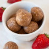 Strawberry Oat Protein Bites (Gluten Free) • The Fit Cookie