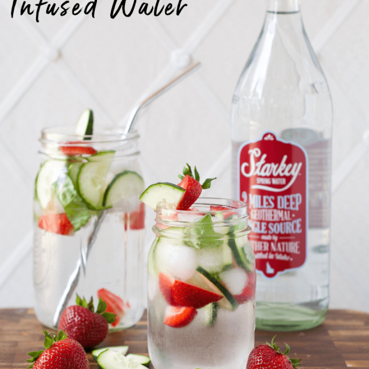 Strawberry Basil Infused Water (Paleo) • The Fit Cookie