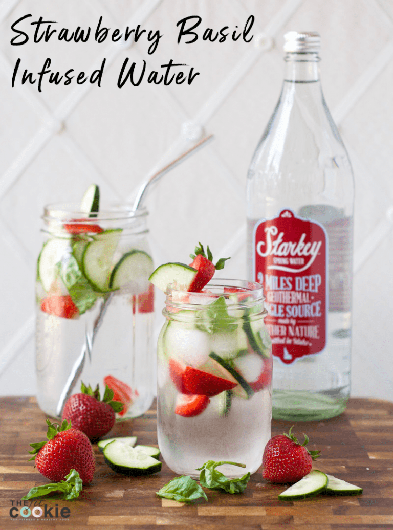 Strawberry Basil Infused Water (Paleo) • The Fit Cookie