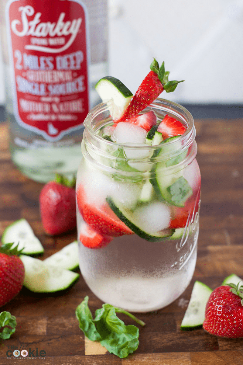 Strawberry Basil Infused Water (Paleo) • The Fit Cookie