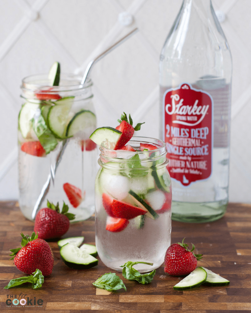 Strawberry Basil Infused Water (Paleo) • The Fit Cookie