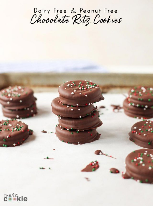 SunButter Chocolate Ritz Cookies (Dairy Free) • The Fit Cookie
