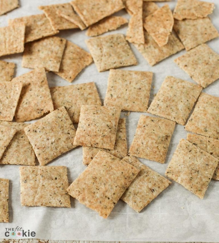 Gluten Free Garlic Herb Crackers (Dairy Free) • The Fit Cookie