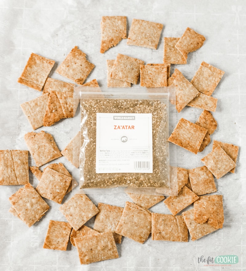 Gluten Free Za'atar Crackers (Vegan) • The Fit Cookie