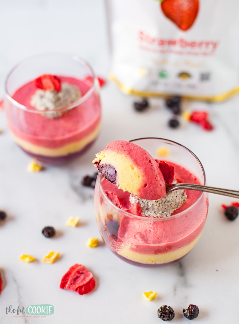 Paleo Layered Fruit Mousse (Vegan) • The Fit Cookie