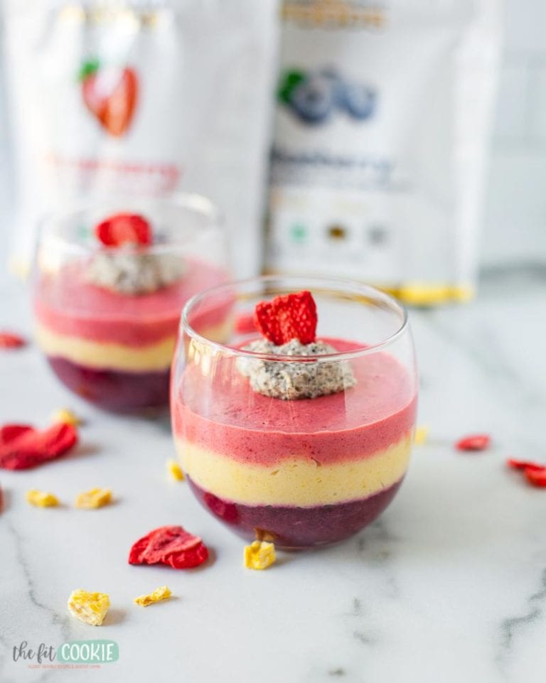 Paleo Layered Fruit Mousse (Vegan) • The Fit Cookie