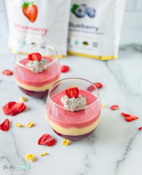 Paleo Layered Fruit Mousse (Vegan) • The Fit Cookie