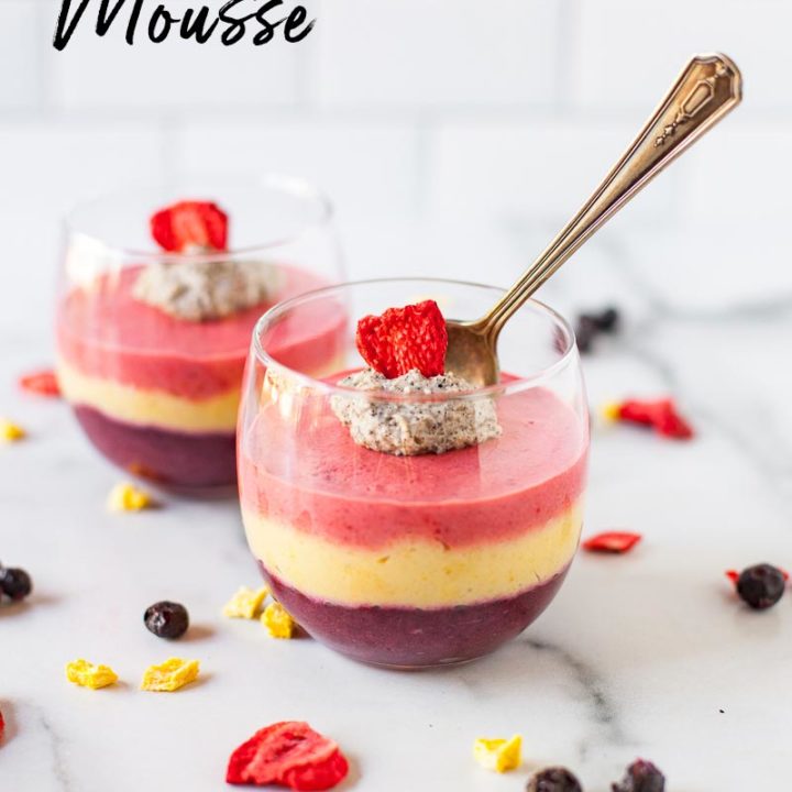Paleo Layered Fruit Mousse (Vegan) • The Fit Cookie