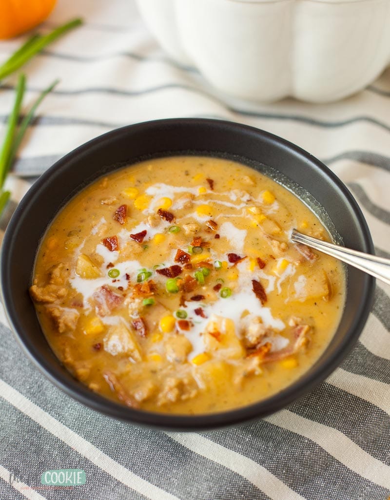 Creamy Chicken Corn Chowder (Instant Pot & Slow Cooker) • The Fit Cookie