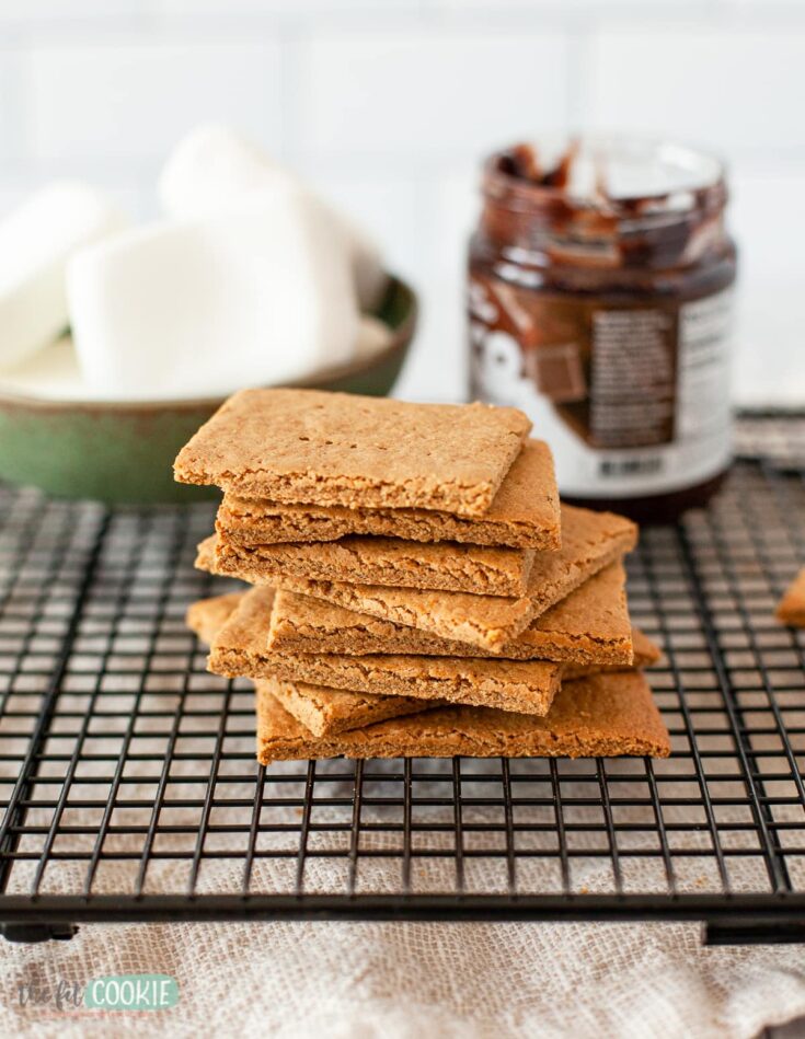SunButter Chocolate Graham Sandwiches (Top 8 Free) • The Fit Cookie