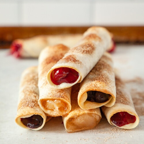 Easy Baked Fruit Flautas (Dairy Free) • The Fit Cookie