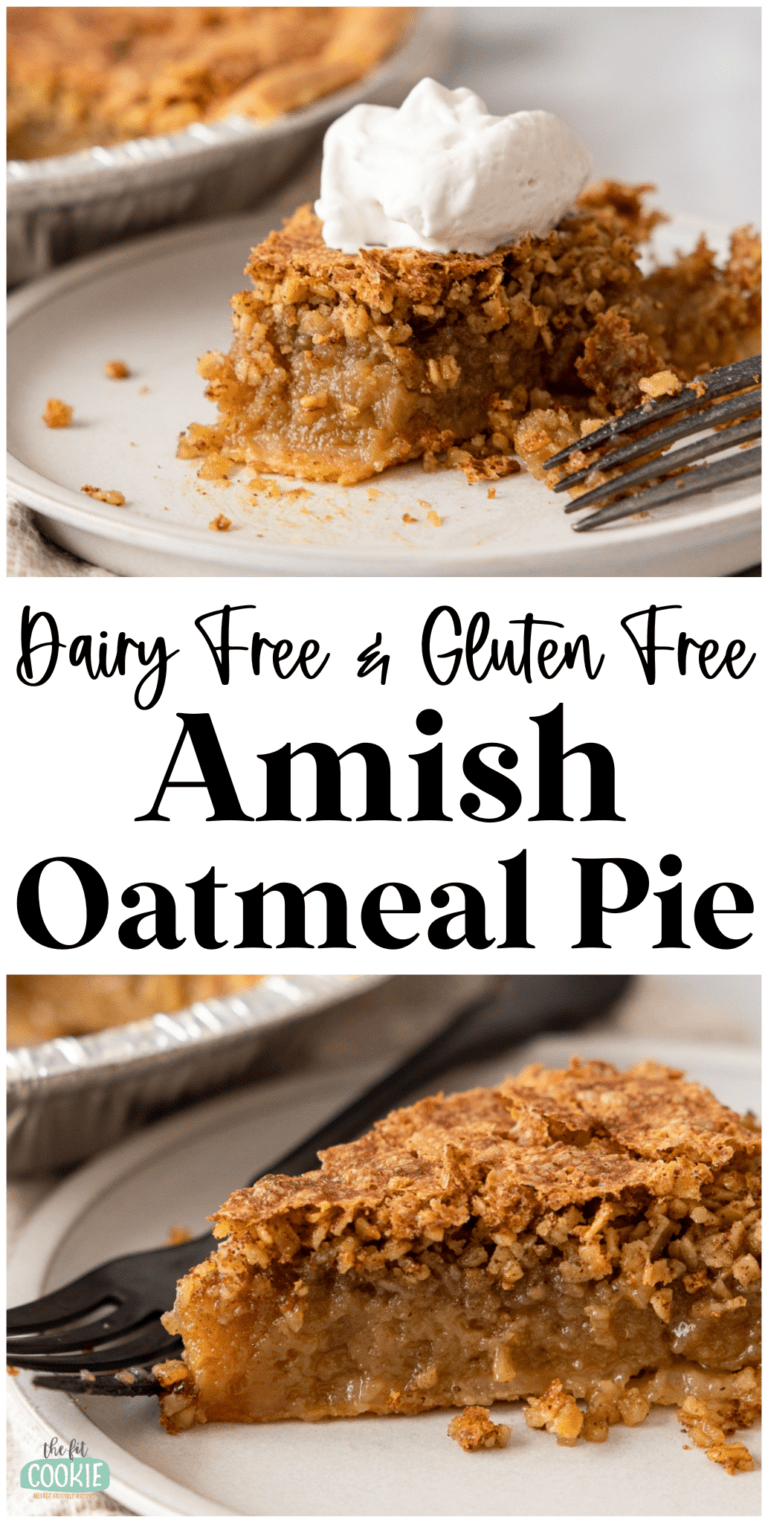 Gluten Free Amish Oatmeal Pie (Dairy Free) • The Fit Cookie