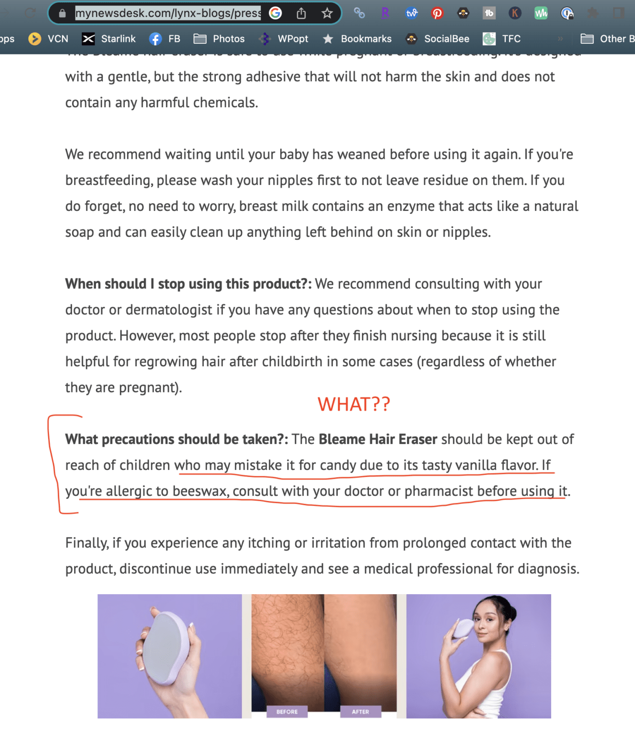 Honest Crystal Hair Remover and Bleame Review • The Fit Cookie