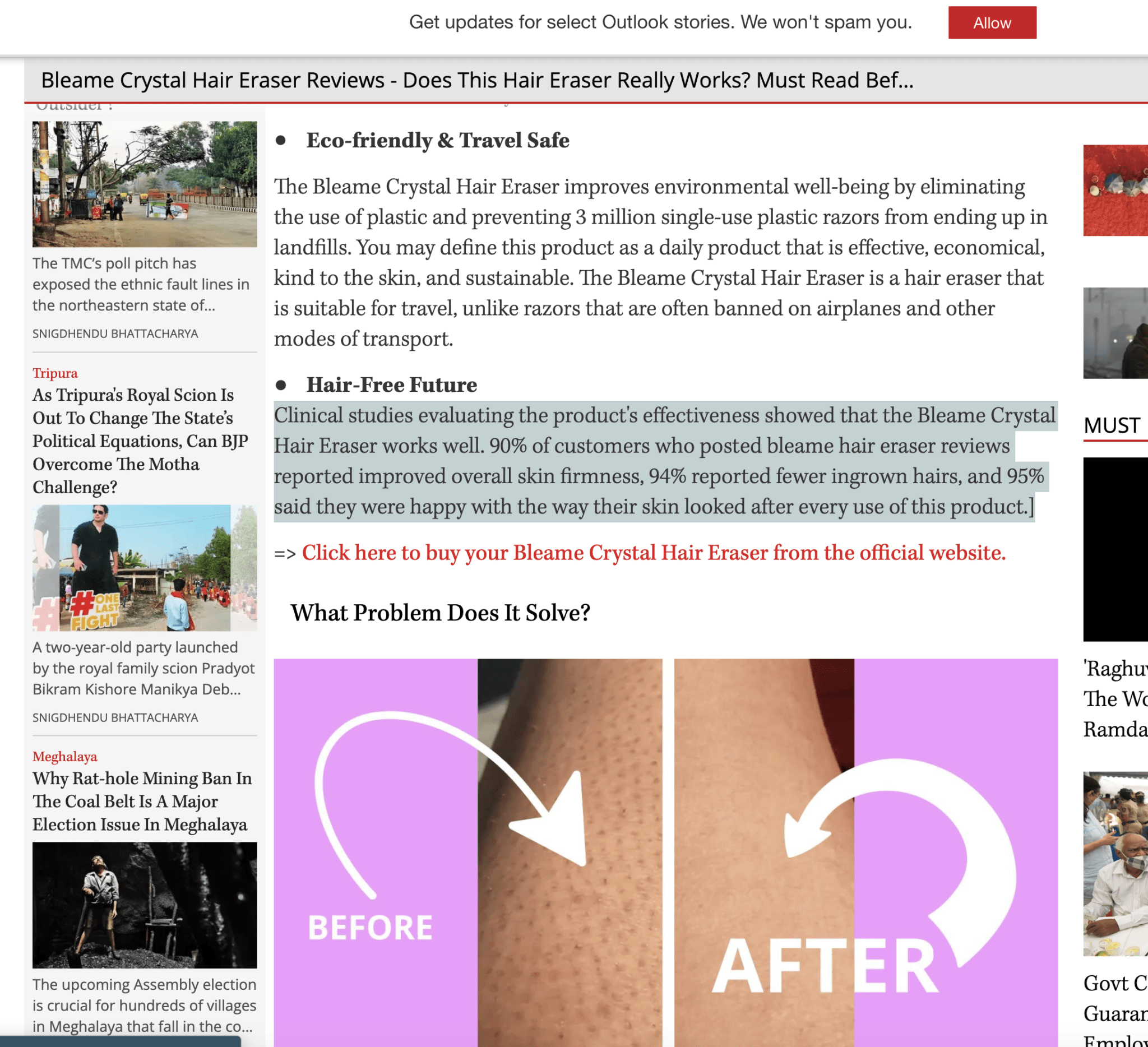 Honest Crystal Hair Remover and Bleame Review • The Fit Cookie