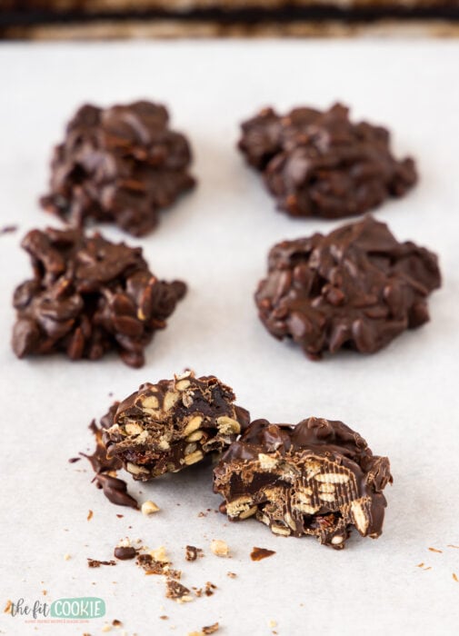 Dairy Free Chocolate Cherry Clusters (Peanut Free) • The Fit Cookie