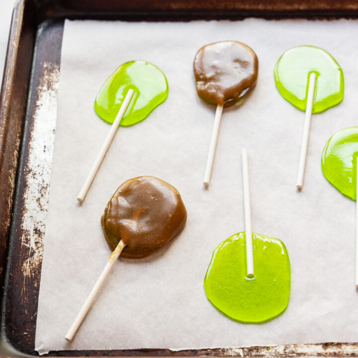 Easy Dairy Free Caramel Apple Suckers • The Fit Cookie