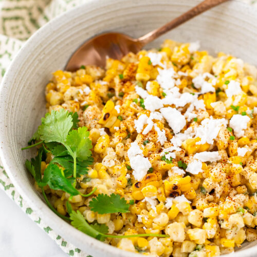 Dairy Free Mexican Street Corn Salad (Elote Salad) • The Fit Cookie