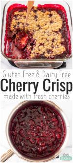 Gluten Free Cherry Crisp (with Fresh Cherries) • The Fit Cookie
