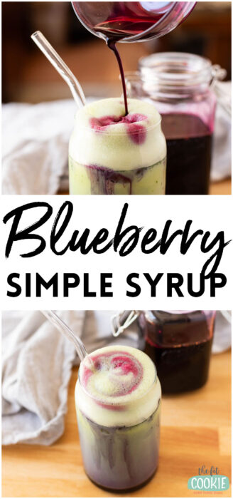 Easy Homemade Blueberry Simple Syrup • The Fit Cookie