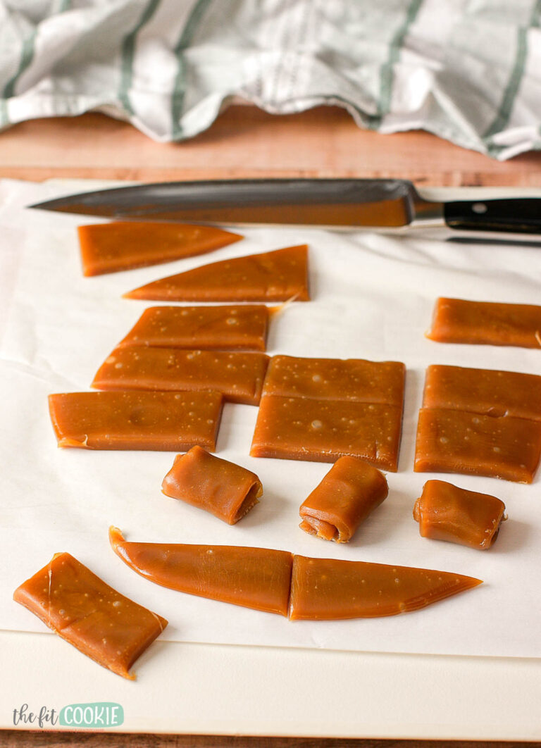 Easy Dairy Free Soft Brown Sugar Caramels • The Fit Cookie