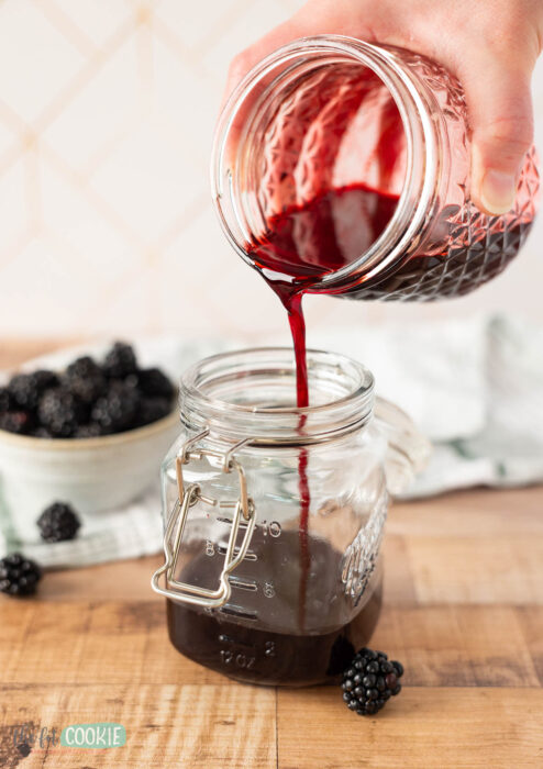 Easy Homemade Blackberry Simple Syrup • The Fit Cookie