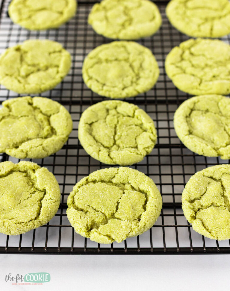 Gluten Free Matcha Sugar Cookies (Vegan) • The Fit Cookie