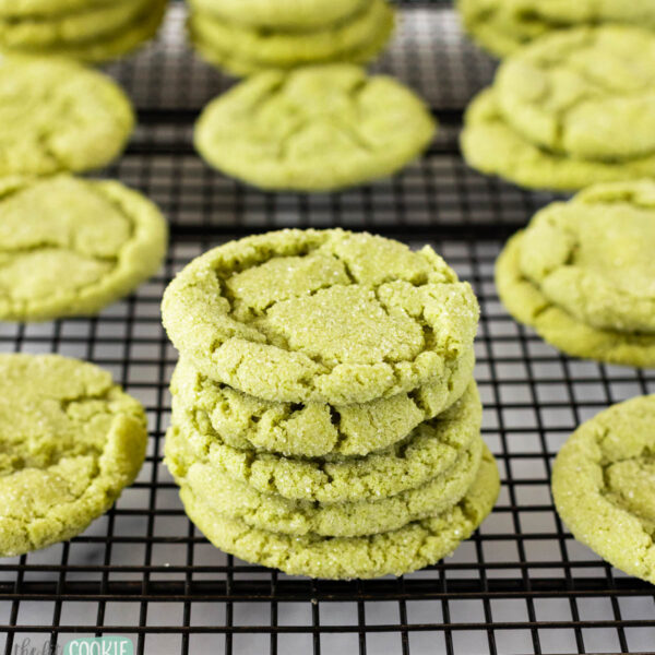 Gluten Free Matcha Sugar Cookies (Vegan) • The Fit Cookie