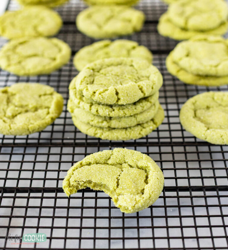 Gluten Free Matcha Sugar Cookies (Vegan) • The Fit Cookie